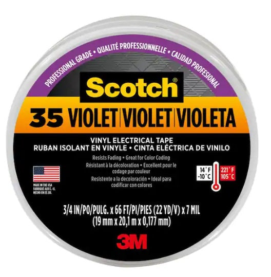 Violet 3M Scotch #35 Electrical Tape — Sky High Supply Company